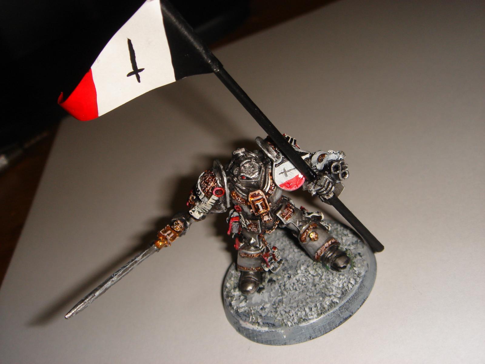 gray knight flagpole - The Bolter and Chainsword