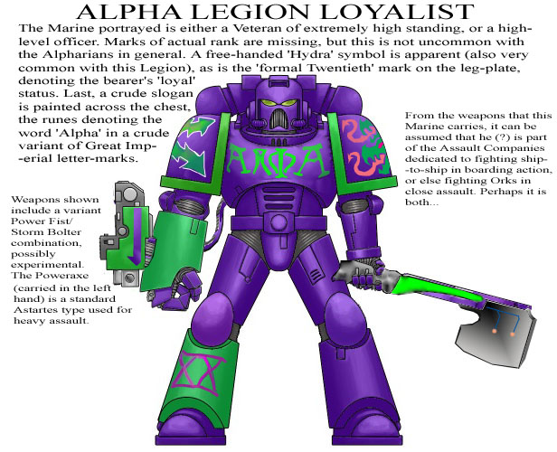 M41 Loyalist Alpharian. Look, don't ask...(sigh). - Adeptus Astartes ...